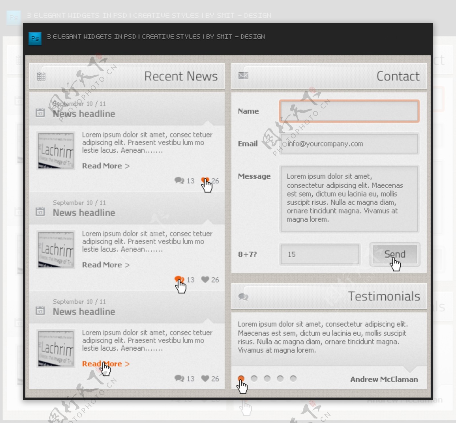 3创意WebUI控件PSD图片素材-编号04340115-图行天下