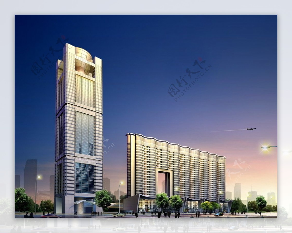 建筑景观效果图图片素材-编号10056545-图行天下