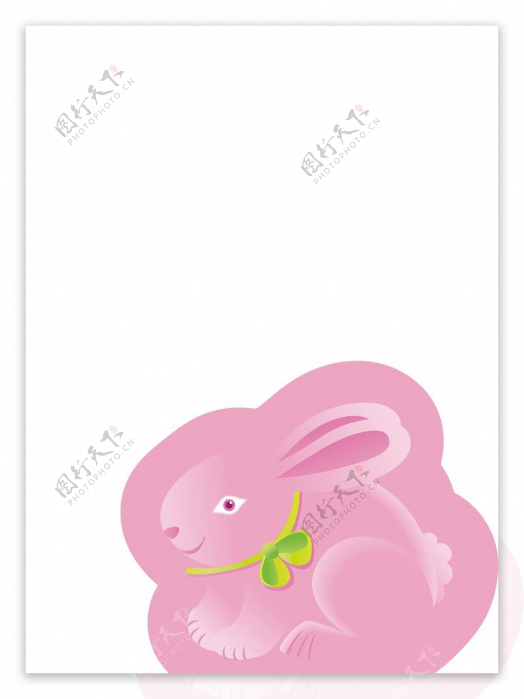 粉色兔子图片素材-编号10080575-图行天下