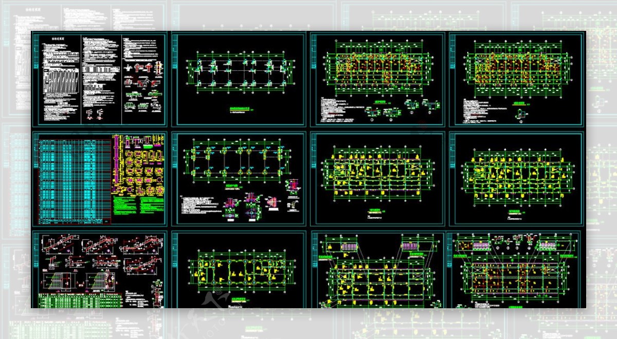某公司办公楼结构施工图图片素材-编号10374535-图行天下