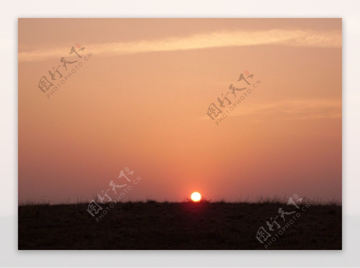 草原太阳图片素材-编号13086345-图行天下