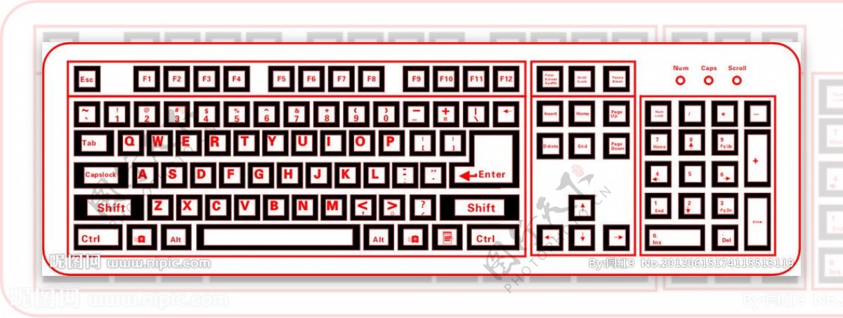键盘图图片素材-编号15130845-图行天下