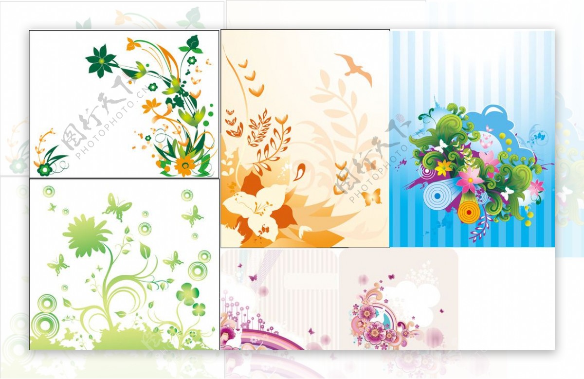 精美简约花纹底纹图片素材-编号23312165-图行天下