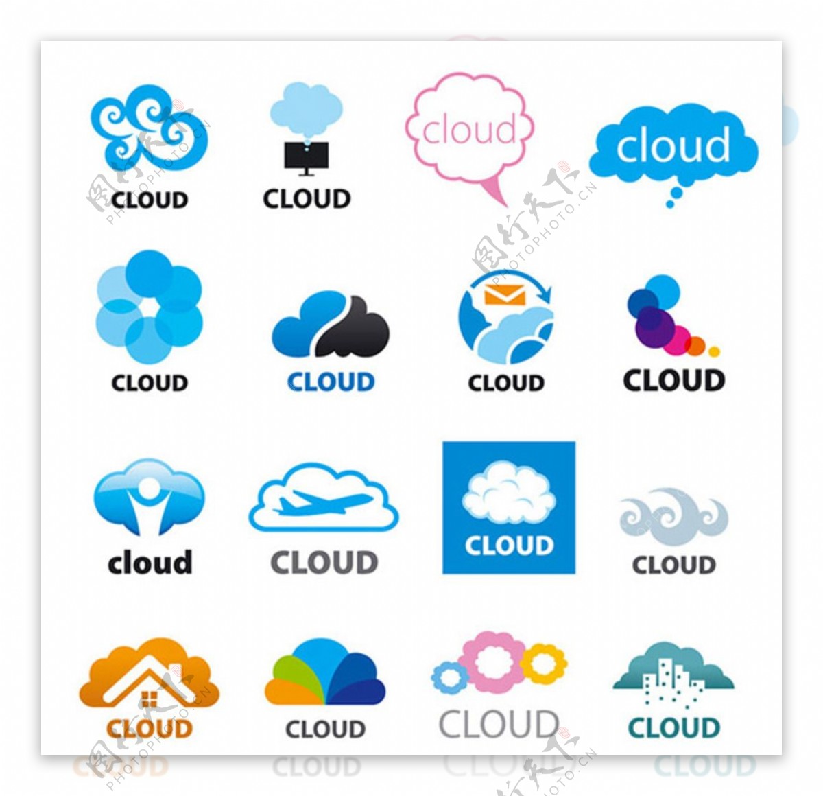 云logo云朵LOGO图片素材-编号23417525-图行天下