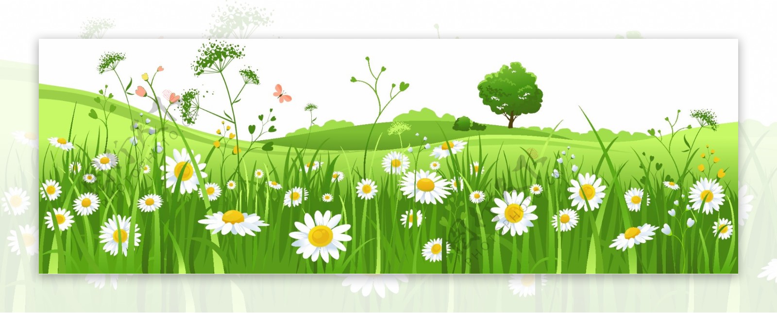 草地花草树木矢量图片素材-编号23828035-图行天下