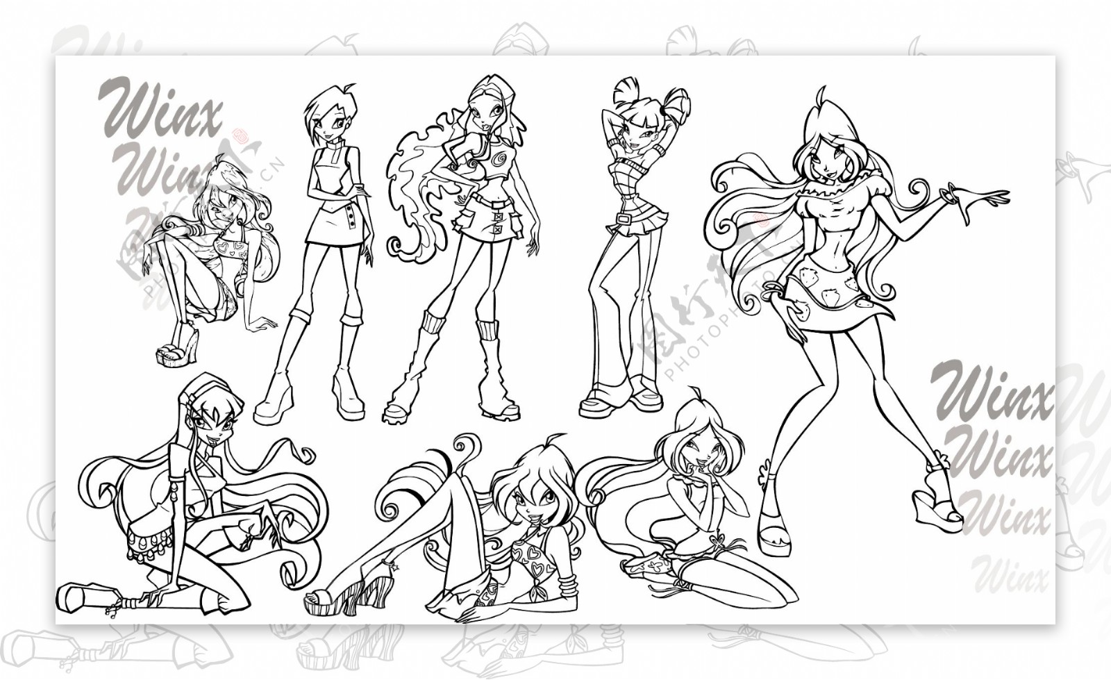 winx的绘制矢量图片素材-编号28264575-图行天下
