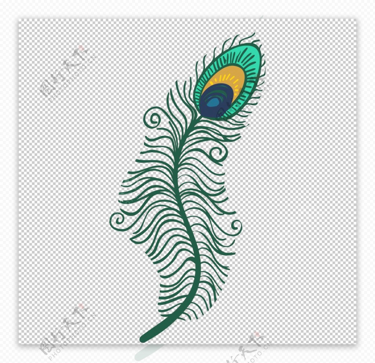 卡通孔雀图片素材-编号32261165-图行天下