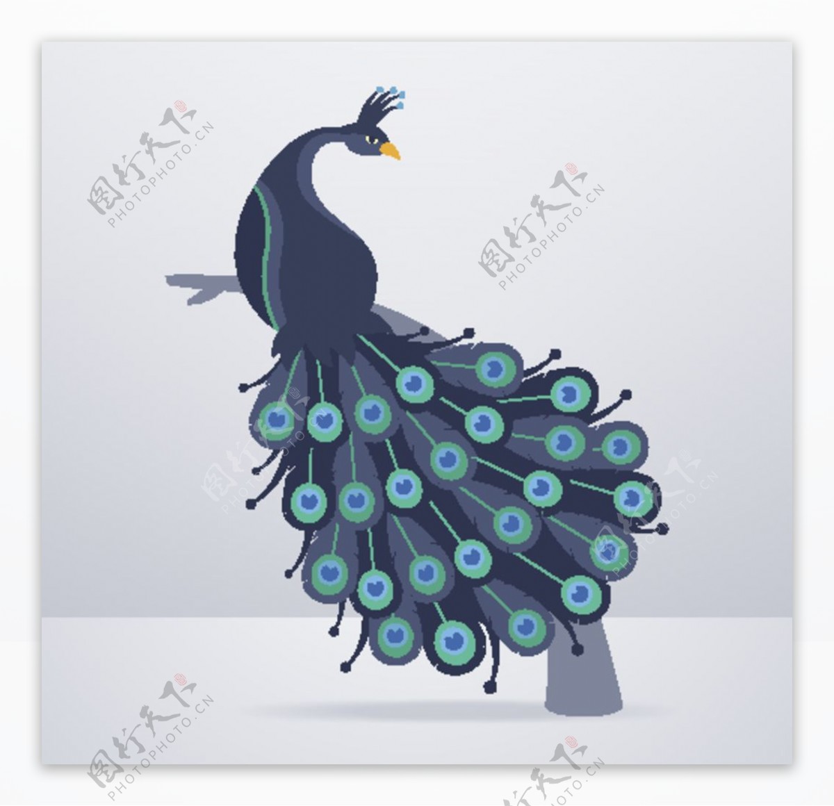 卡通孔雀图片素材-编号32264475-图行天下