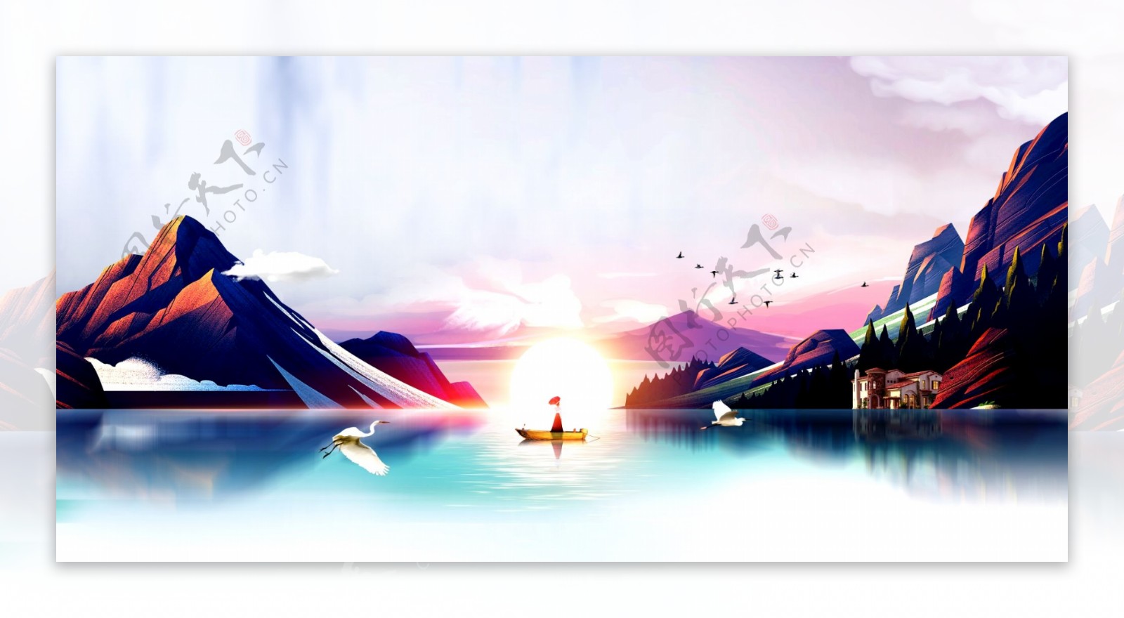 山水画图片素材-编号36847035-图行天下