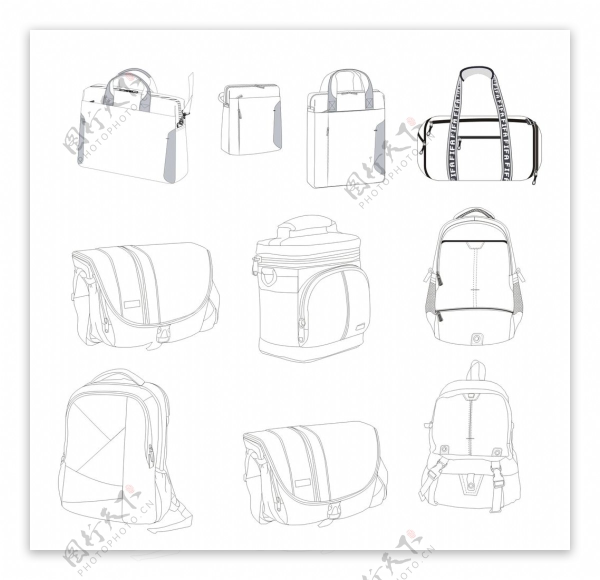 包包设计图图片素材-编号37857795-图行天下