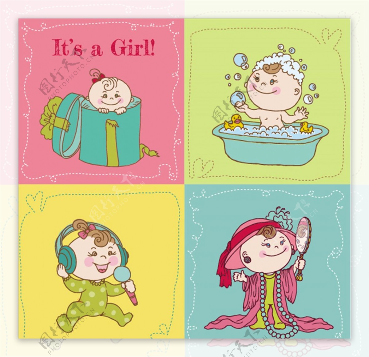 手绘婴儿图片素材-编号40253735-图行天下